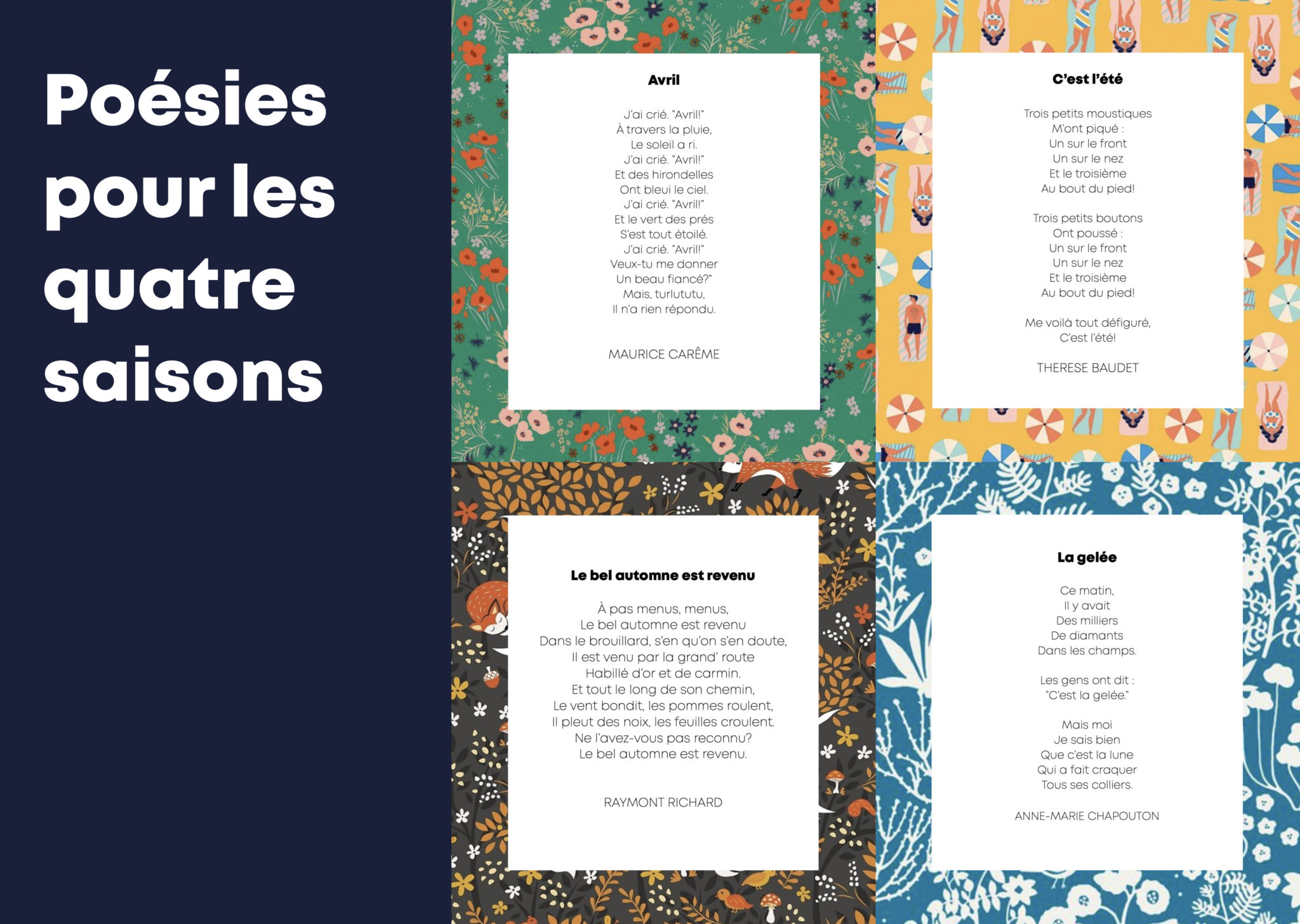 Poésies pour les quatre saisons – Bonjour Little World